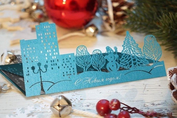 Новогодние открытки своими руками: интересные идеи с фото, мастер классы